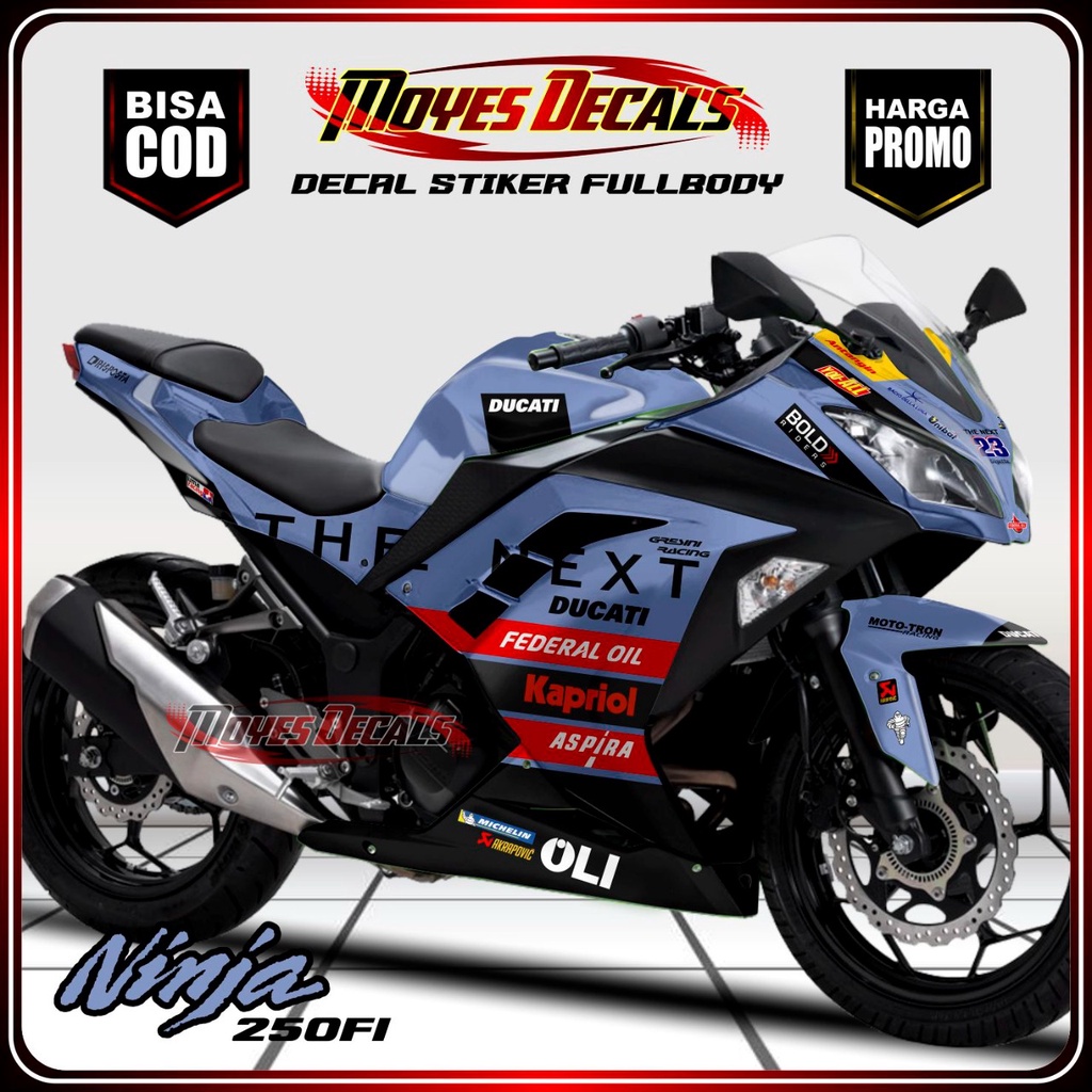 Jual ⭐⭐⭐⭐⭐ Decal Ninja 250 FI Lama Fullbody // Stiker Variasi Ninja 250 ...