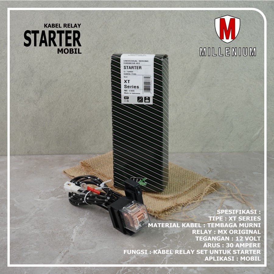 Jual 【MX】Kabel Relay Set Stater XT Series Cable Starter Mobil 12V ...