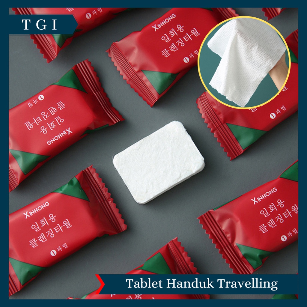 Jual TGI - HANDUK DISPOSABLE SEKALI PAKAI / MINI DISPOSABLE TOWEL ...
