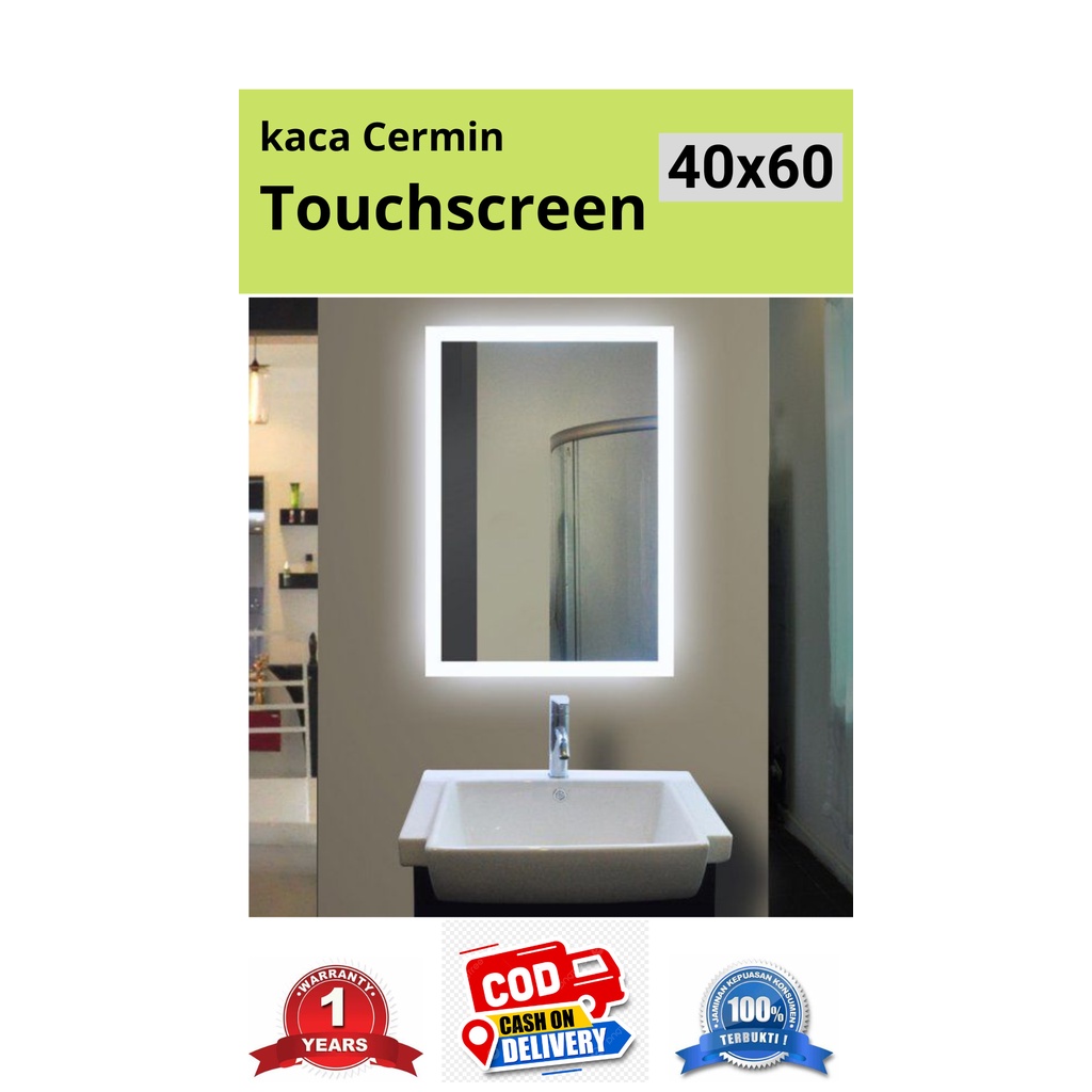 Jual 40X60 Cermin Westafel LED / Kaca Cermin Kamar Mandi / Kaca Cermin ...