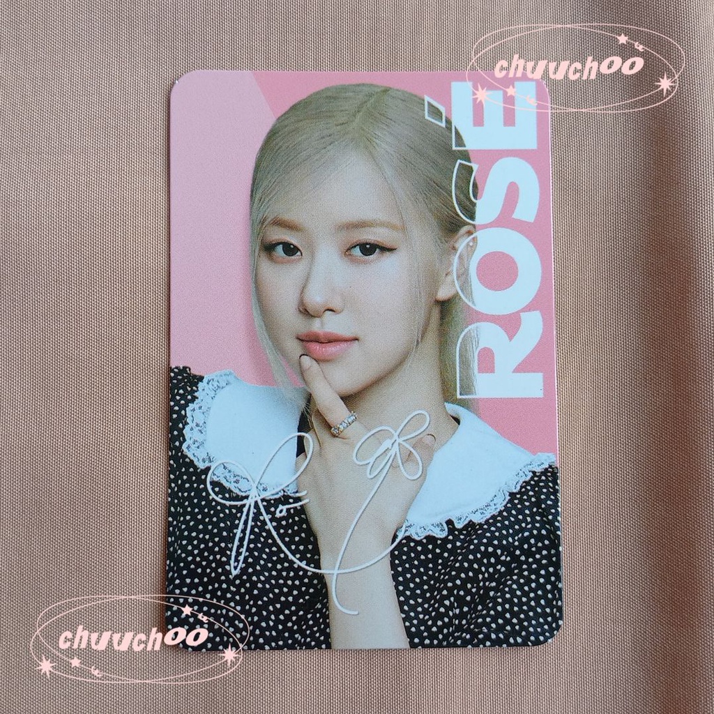 Jual PC Photocard Official Rose Blackpink Rose Oreo | Shopee Indonesia