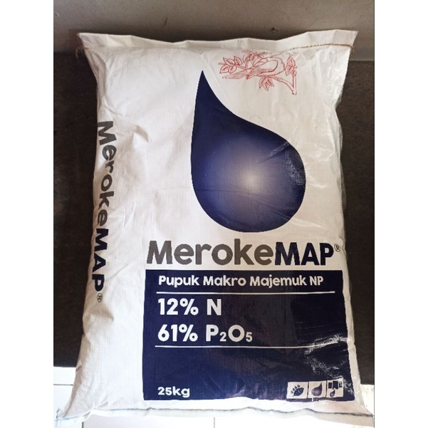 Jual Pupuk Meroke MAP/Mono Amonium Phospat Kemasan 25 kg. | Shopee ...