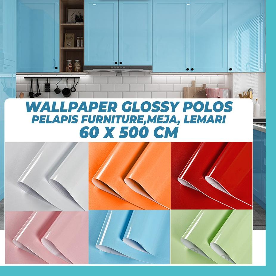 Jual PROMO -ABS WALLSTIKER KABINET 60 X 500CM / WALLPAPER STIKER GLOSSY ...