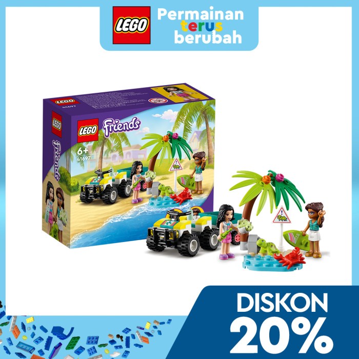 Jual Brick Lego Friends 41697 Turtle Protection Vehicle Set (90 Pieces ...