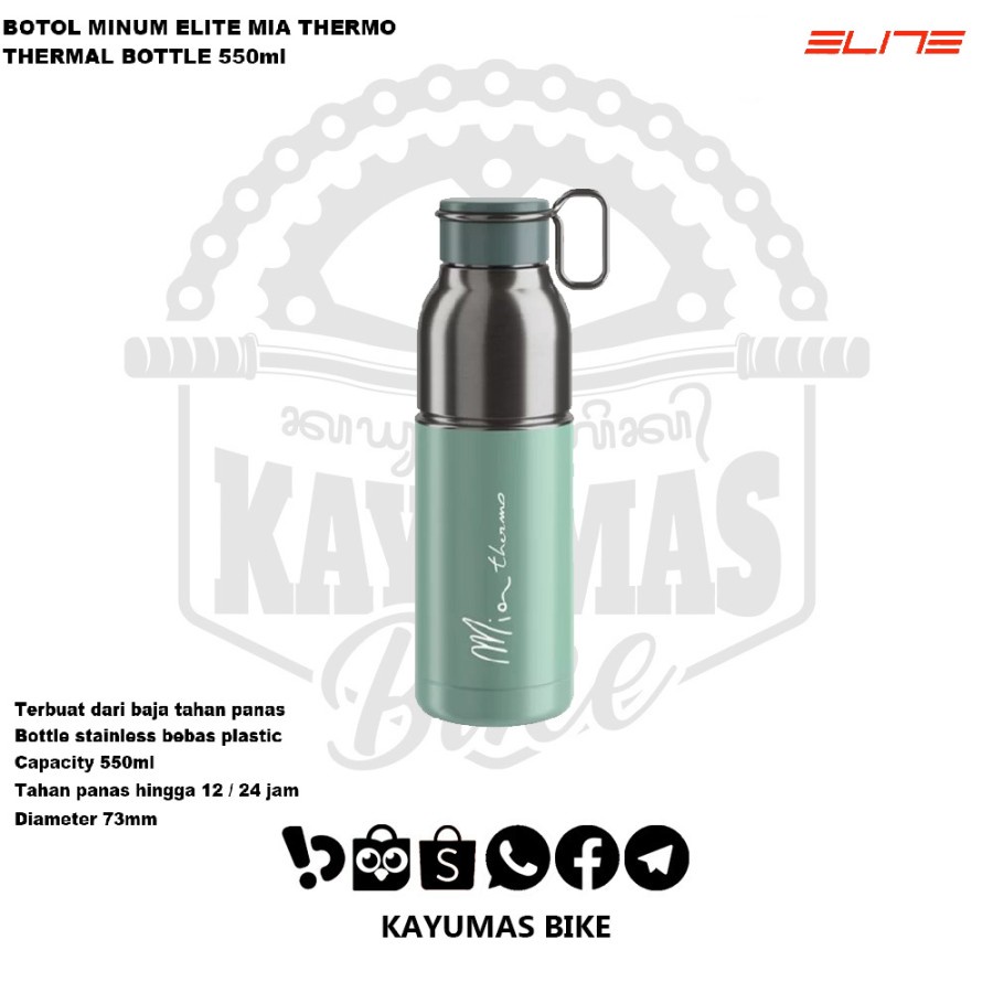 Jual BOTOL MINUM ELITE MIA THERMO THERMAL BOTTLE 550ml | Shopee Indonesia