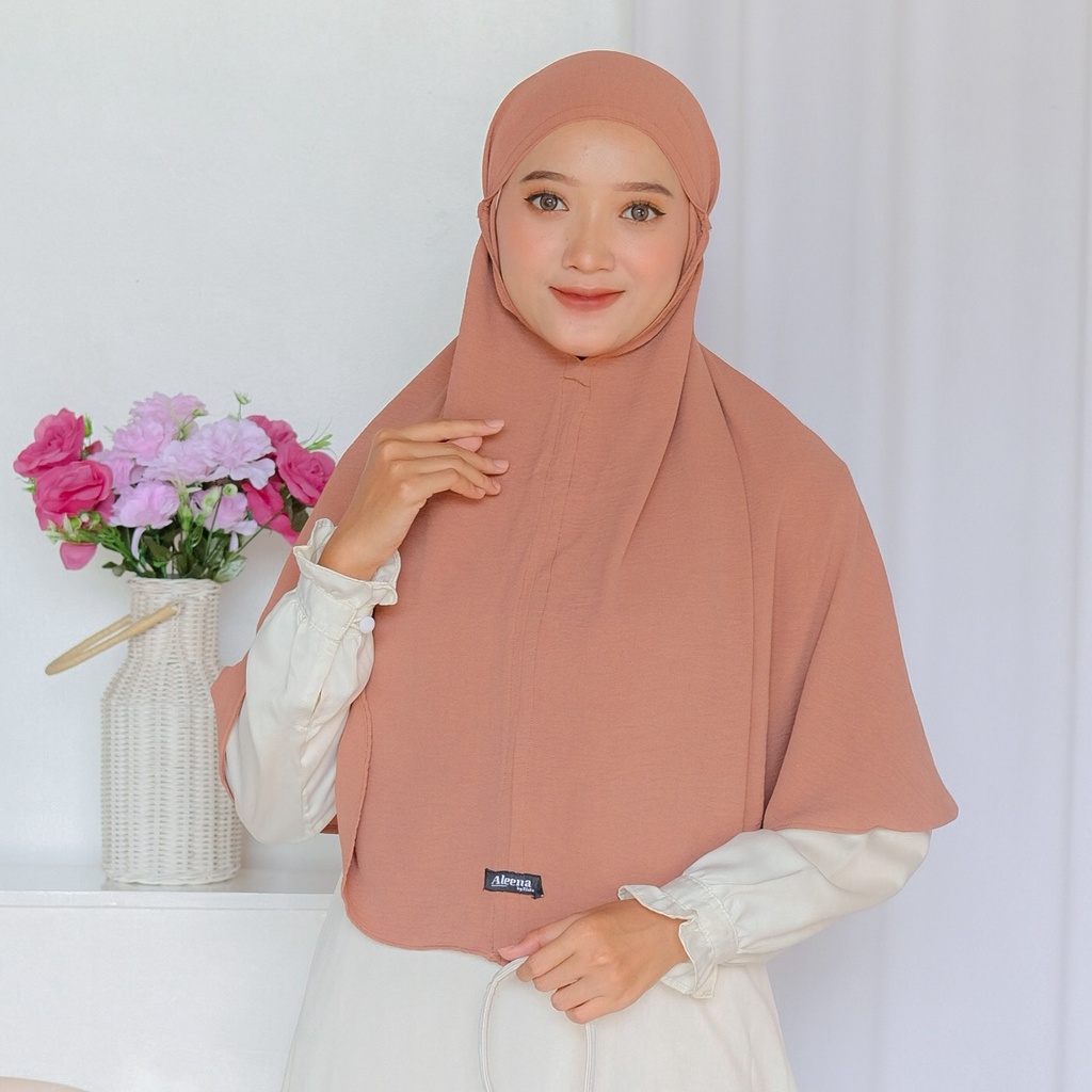 Jual Bergo tali airflow Crinkle. bergo mariam. hijab instan | Shopee Indonesia