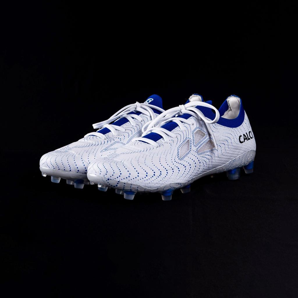 Jual Calci Sepatu Bola Soccer Voltrix SC Elite - White Blue | Shopee Indonesia