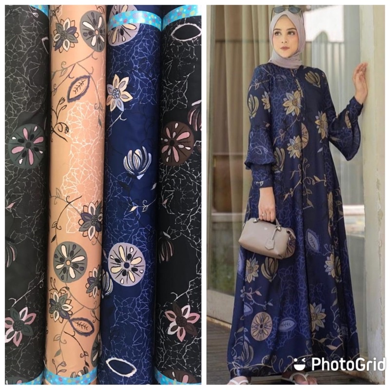 Jual Kain Maxymaraa printing / Hamra / bahan gamis seragam / kain ...