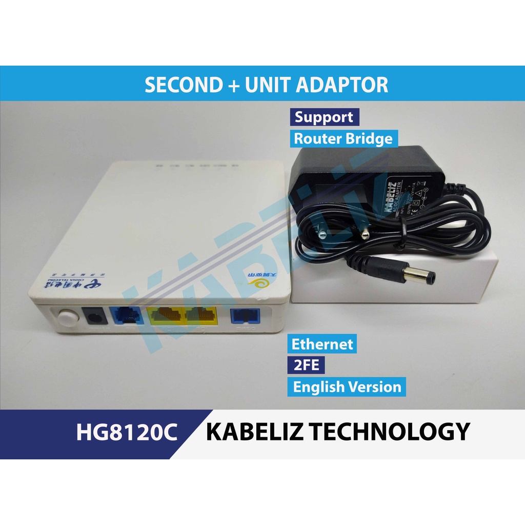 Jual ONU XPON HUAWEI HG8120C / HG8321R ONT NON WIFI SUPPORT ALL OLT ...
