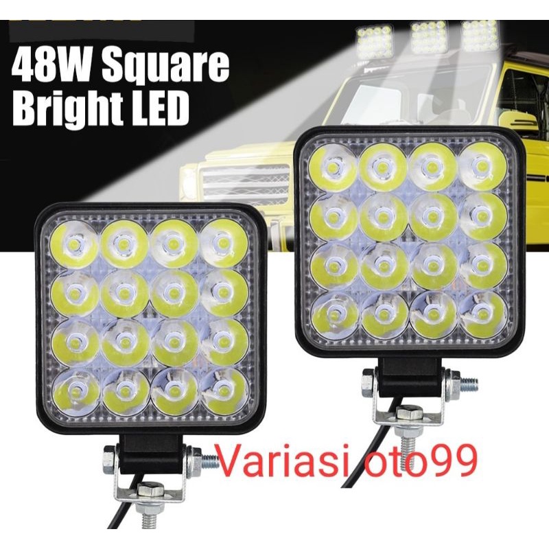 Jual LAMPU TEMBAK SOROT LED BAR CREE CWL WORKLIGHT 27W 16 MATA 12V -24 ...