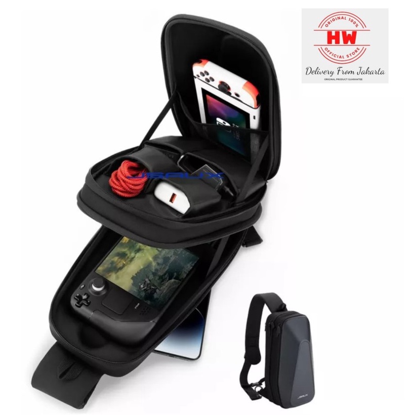 Jual JSAUX Shoulder Sling Bag Hard Shell Protective for Steam Deck ...