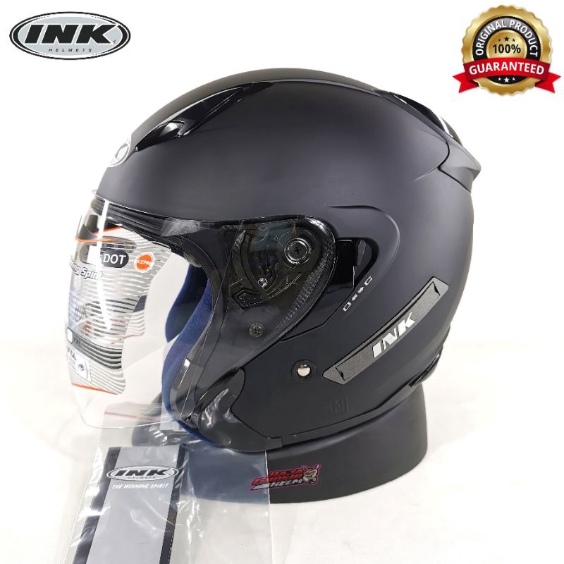 Jual HELM INK METRO BLACK MATT DOUBLE VISOR HELM TOURING INK METRO 2 ...