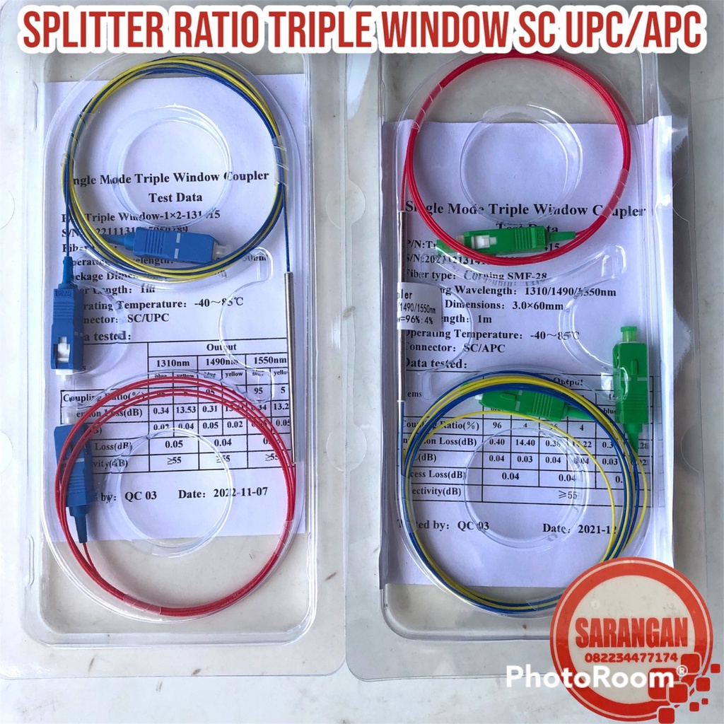 Jual FBT Splitter spliter ratio Triple window | Shopee Indonesia