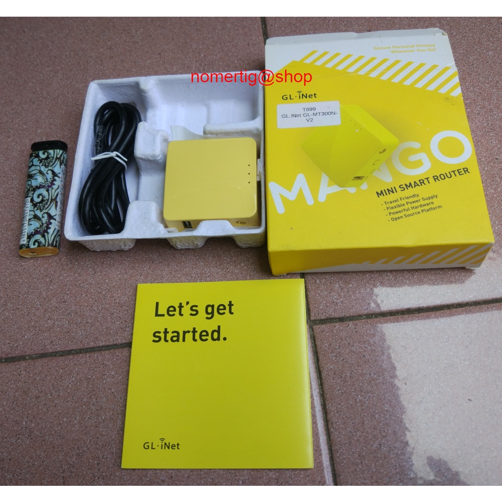 Jual GL.Inet Mango MT300 V2 Mini Smart Router OpenWRT | Shopee Indonesia