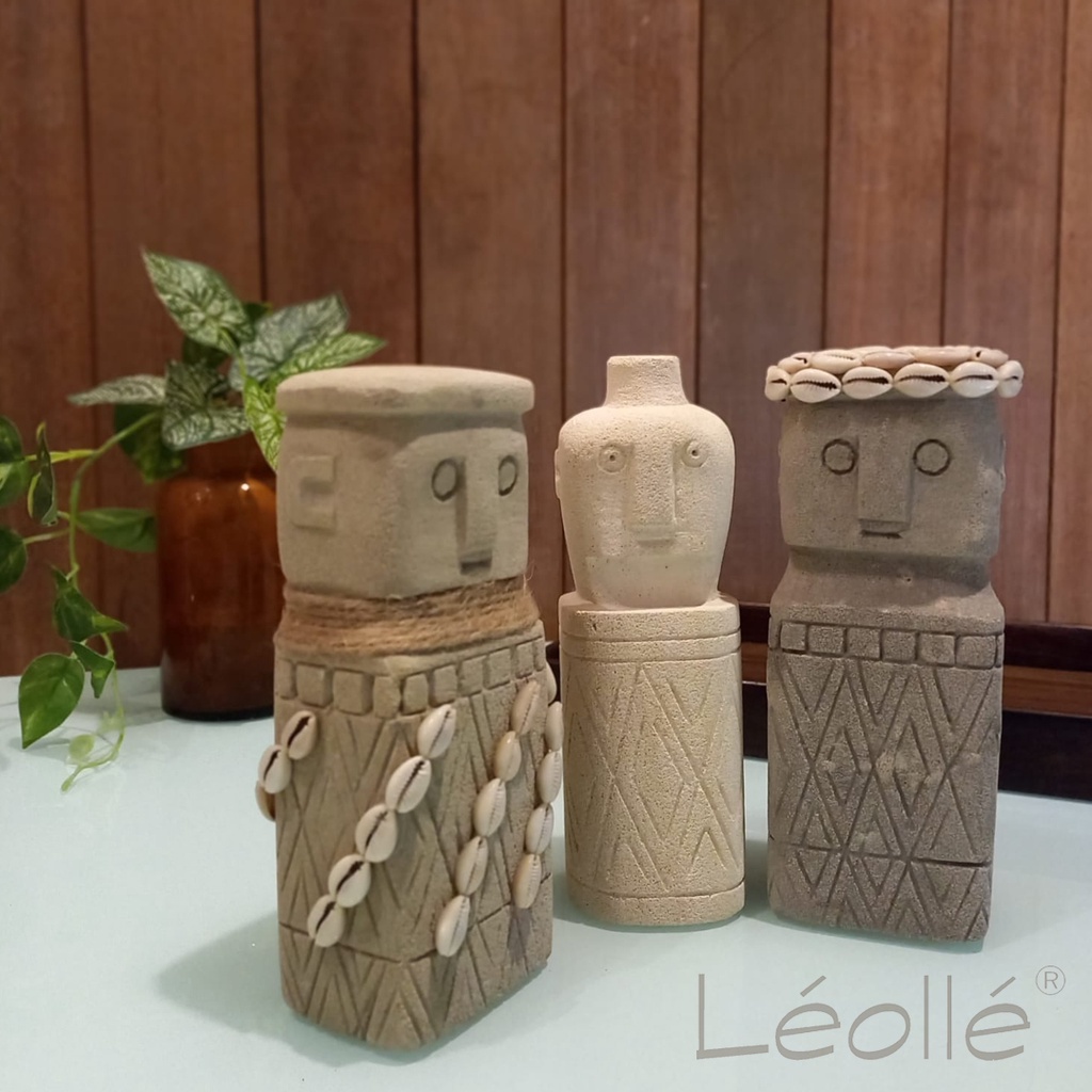 Jual Tribal Man Patung Batu Pajangan Dekorasi Ruang Tamu dan Interior ...