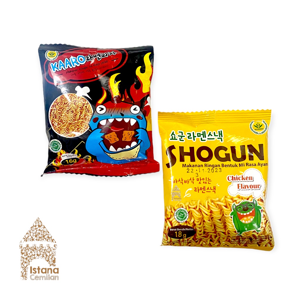 Jual KAARO / SHOGUN Snack Mi Rasa Ayam / Pedas 18 Gram | Shopee Indonesia