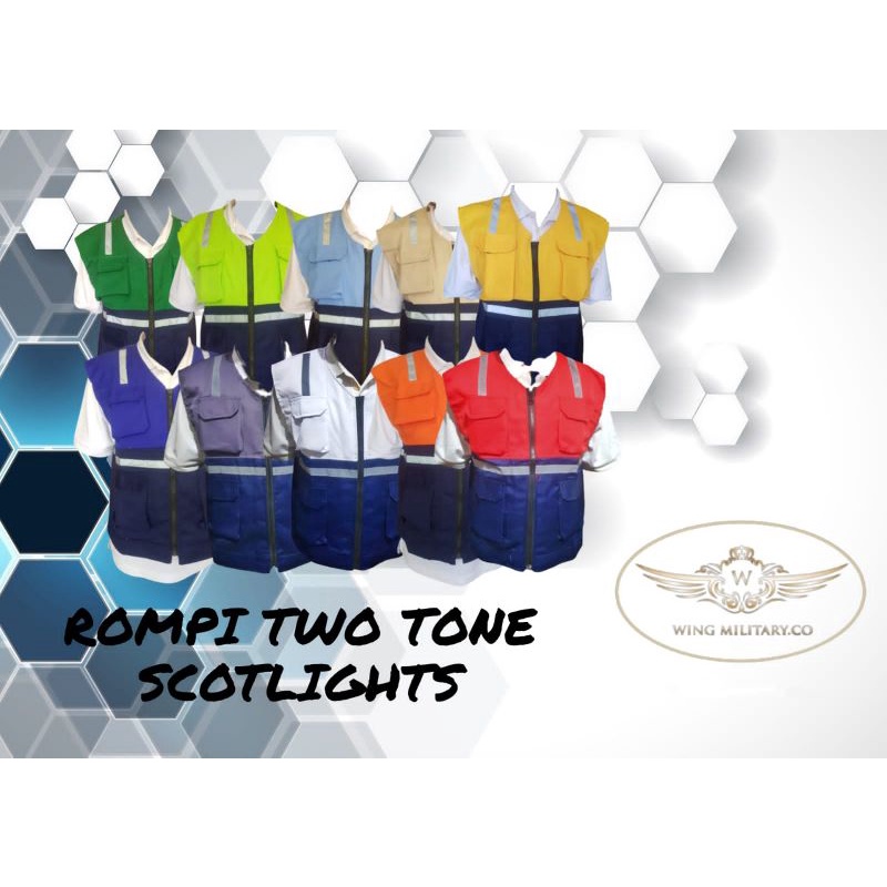 Jual ROMPI SAFETY TWO TONE SCOTLIGHT TERMURAH | Shopee Indonesia