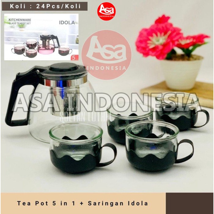 Jual Tea Pot 5 In 1 + Saringan IDOLA - ASA Indonesia | Shopee Indonesia