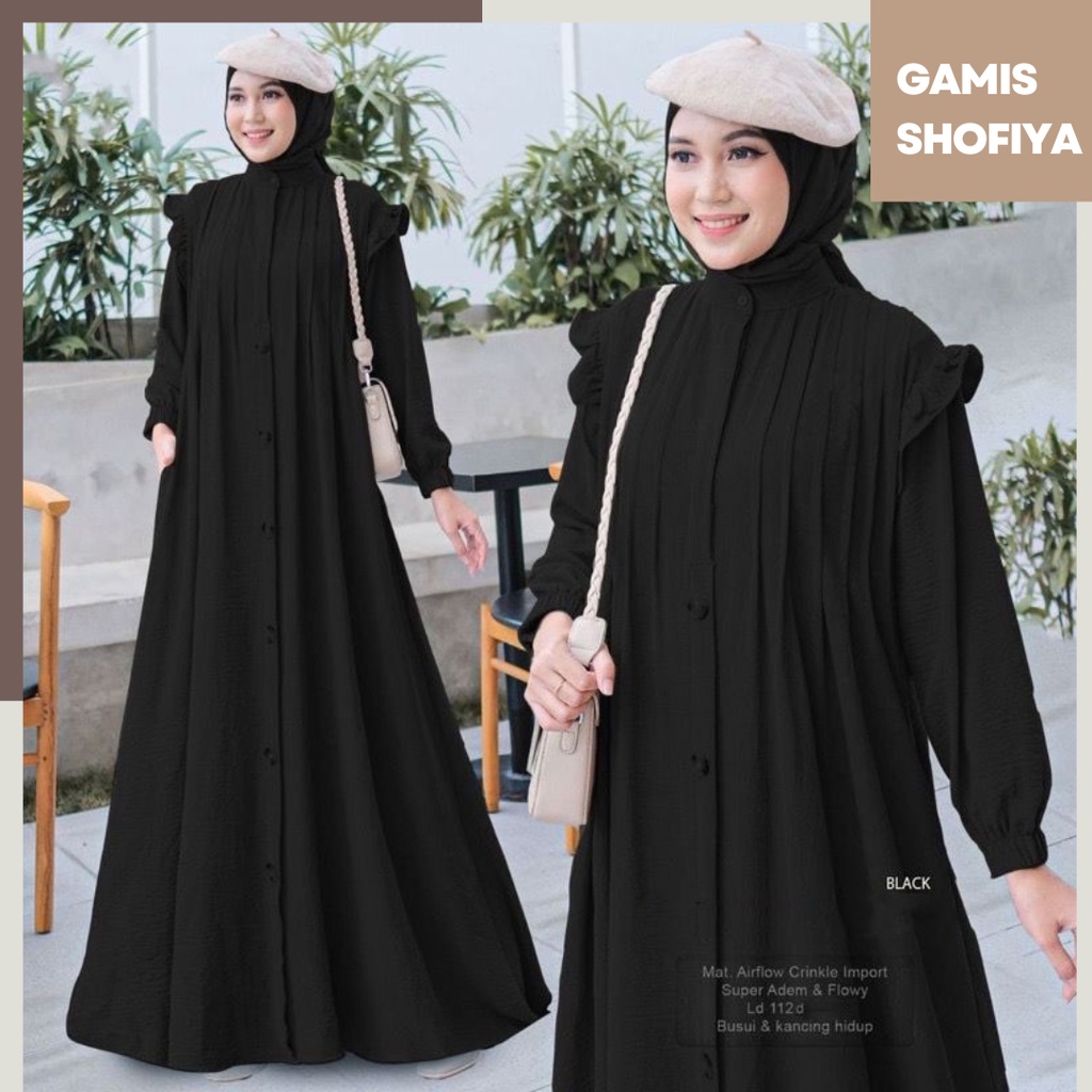 Jual HAWA DRESS LEBARAN 2023 HIJAB OUTFIT GAMIS CRINKLE AIRFLOW ADEM ...
