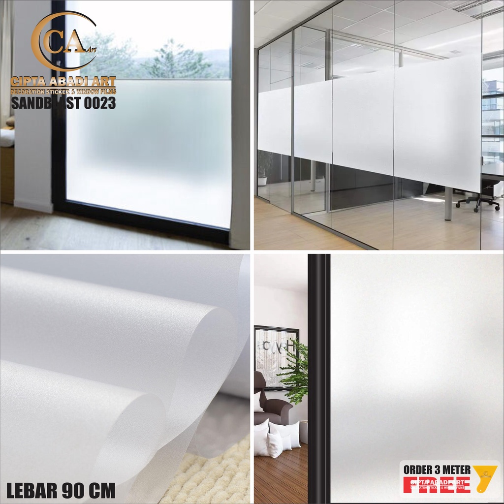 Jual Stiker Kaca Sandblast Sticker Kaca Sunblast Polos Buram Untuk ...