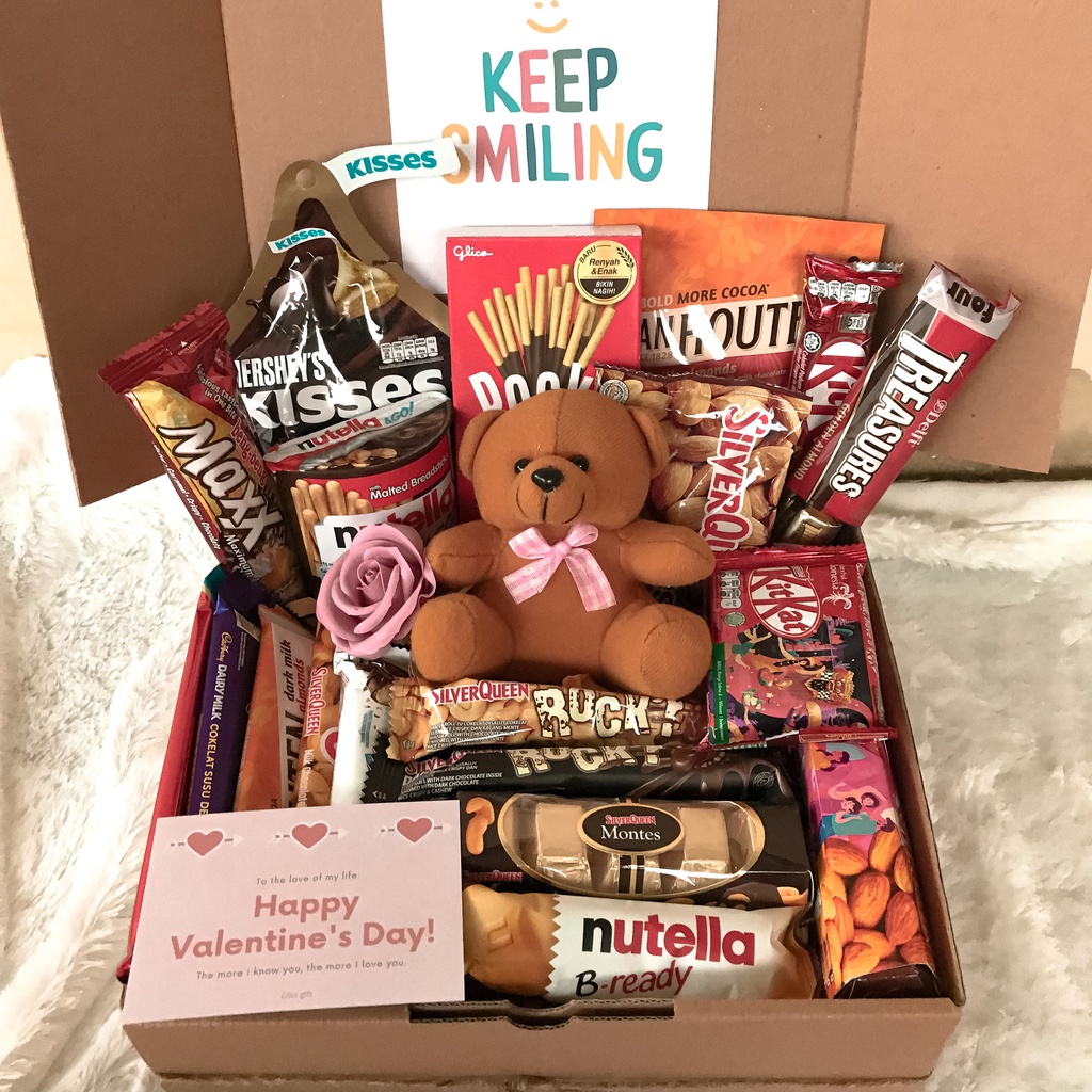 Jual BOX OF HAPPINESS - VALENTINE / GIFT COKELAT / KADO COKELAT / KADO ...