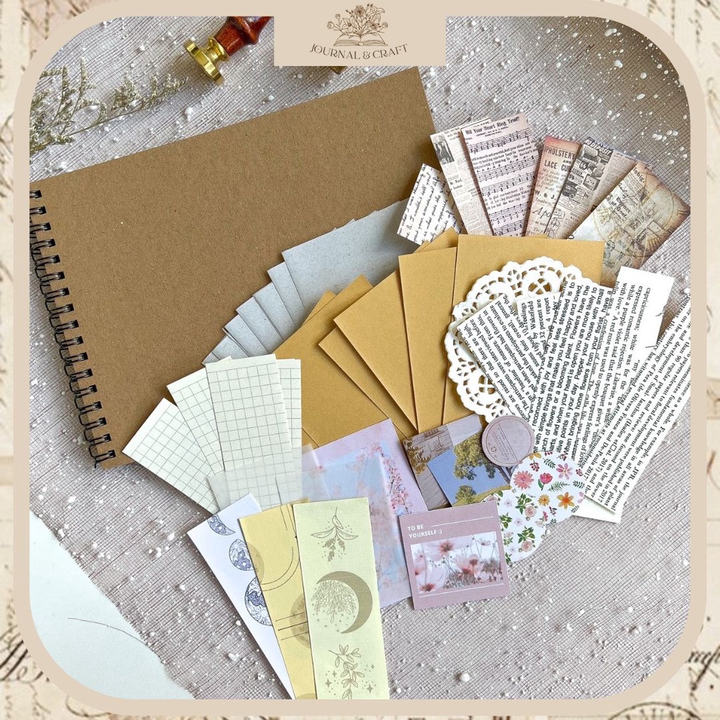 Jual Scrapbook Album Kit Journaling Scrapbooking Kado Aesthetic ...