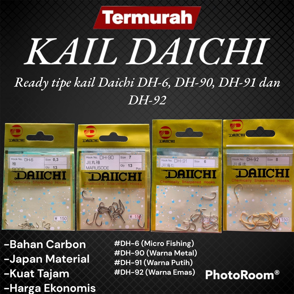 Jual Mata kail Daichi / pancing Daiichi tipe DH91 Warna Putih | Shopee ...