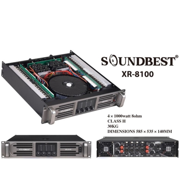 Jual Power Soundbest Xr8100 Original Amplifier 4 Channel Class H Xr ...