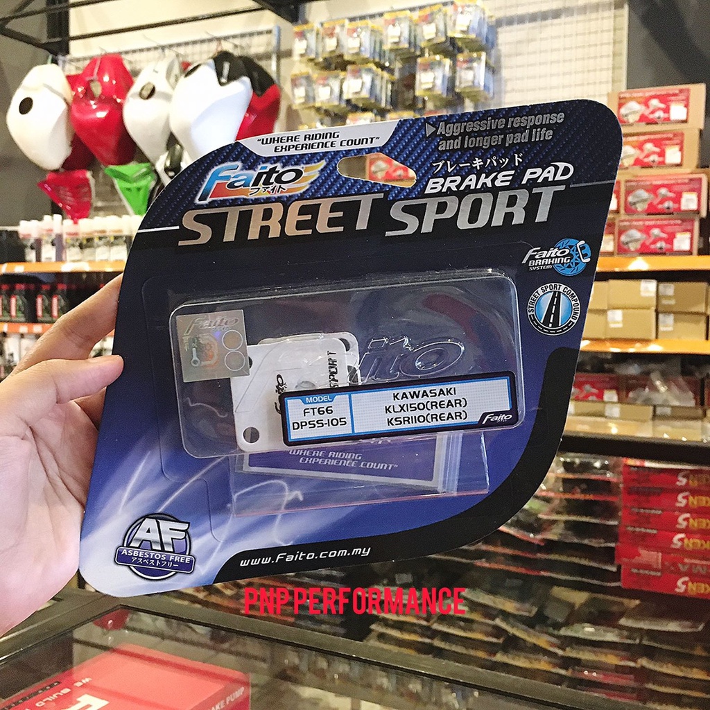 Jual KAMPAS REM / DISC BRAKE PAD FAITO (STREET SPORT) (BELAKANG) KLX ...