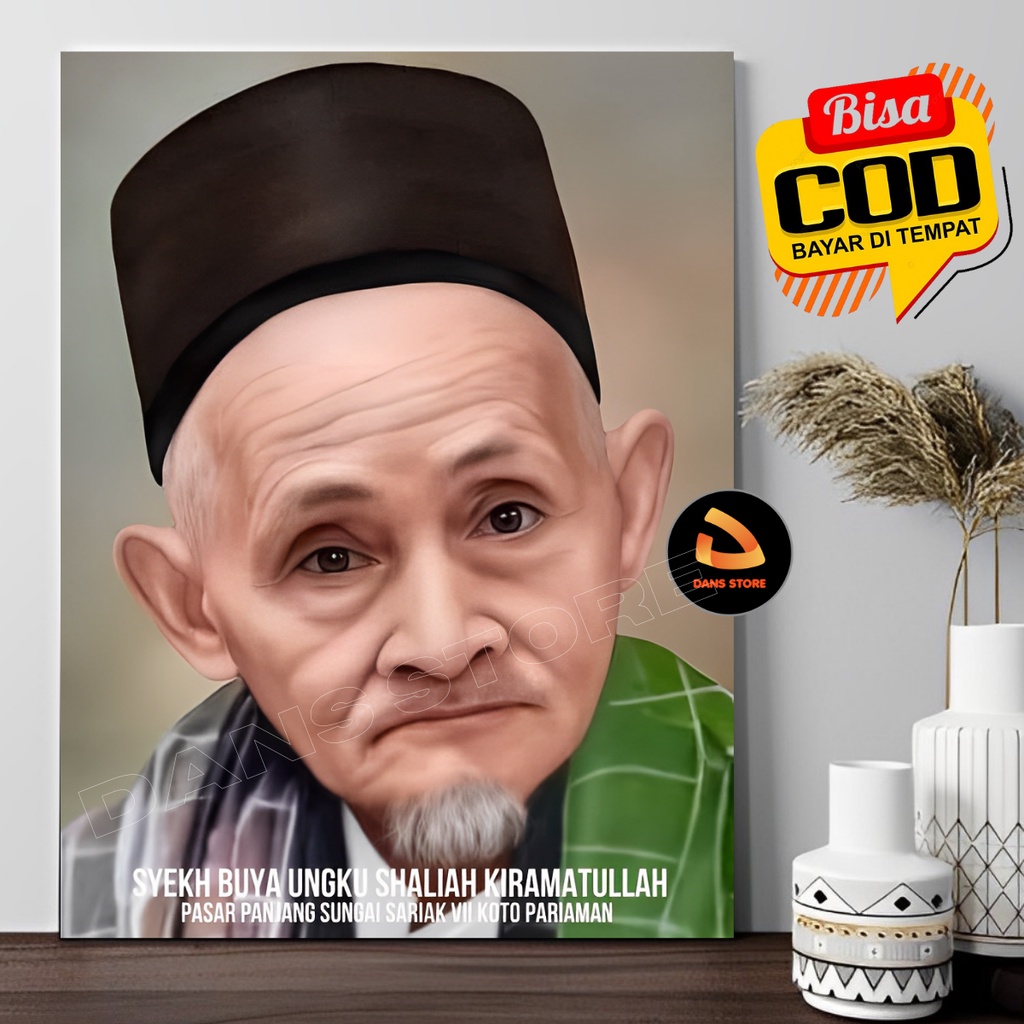 Jual Poster Lukisan Shekh Buya Ungku Shaliah Kiramatullah US1 | Shopee ...