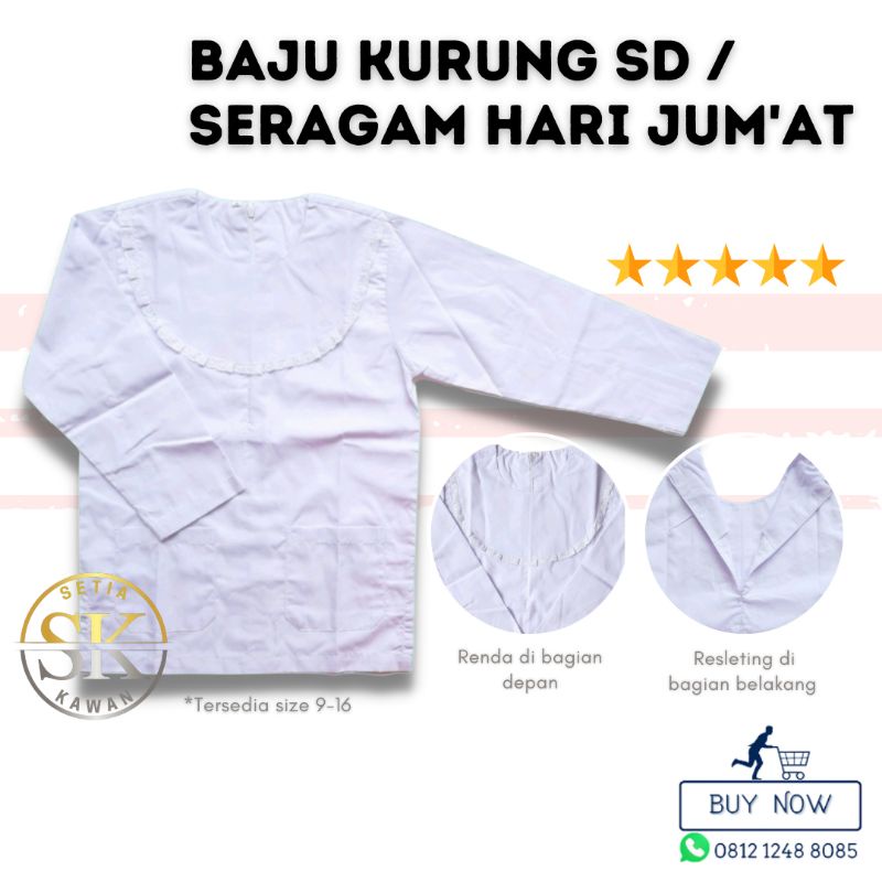 Jual Atasan Baju Kurung At-thoyyiba SD / Atasan Muslim Putih SD - MOTIF ... Jual Atasan Baju Kurung At-thoyyiba SD / Atasan Muslim Putih SD - MOTIF ...