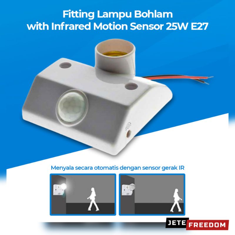 Jual MAYITR Fitting Lampu Bohlam Sensor Gerak Otomatis Menyala with ...