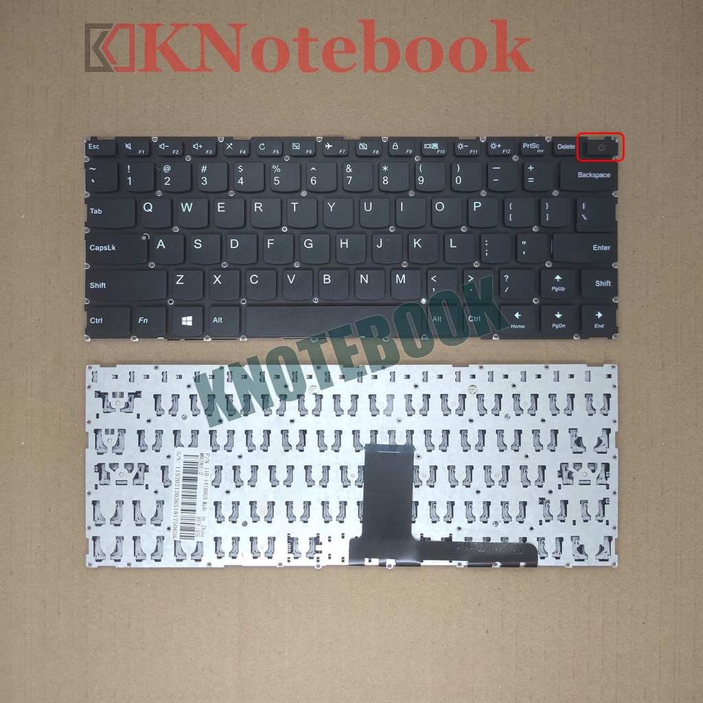 Jual Keyboard Lenovo IdeaPad 110-14AST 110-14IBR 110-14ISK | Shopee ...