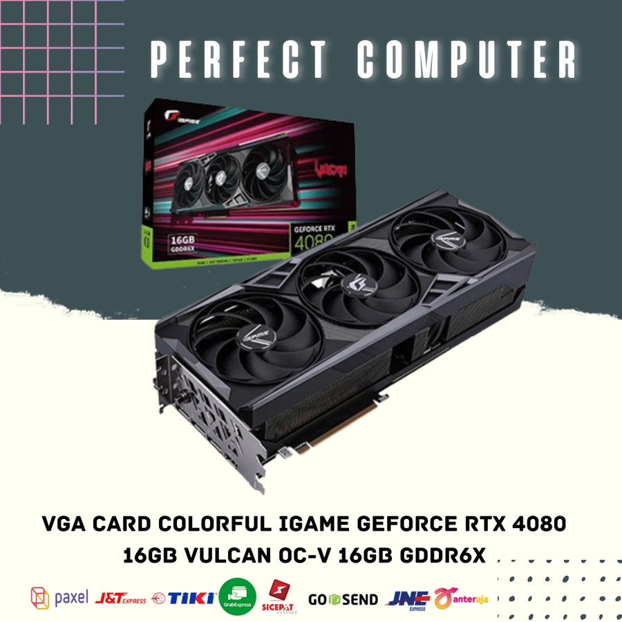 Jual VGA Card Colorful iGame GeForce RTX 4080 16GB Vulcan OC-V 16GB ...