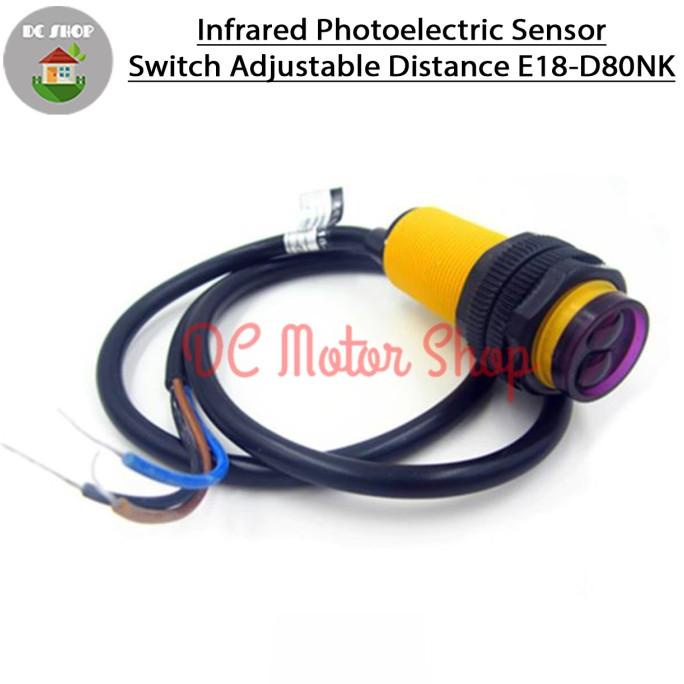 Jual Infrared Photoelectric Sensor Switch Adjustable Distance E18-D80NK ...