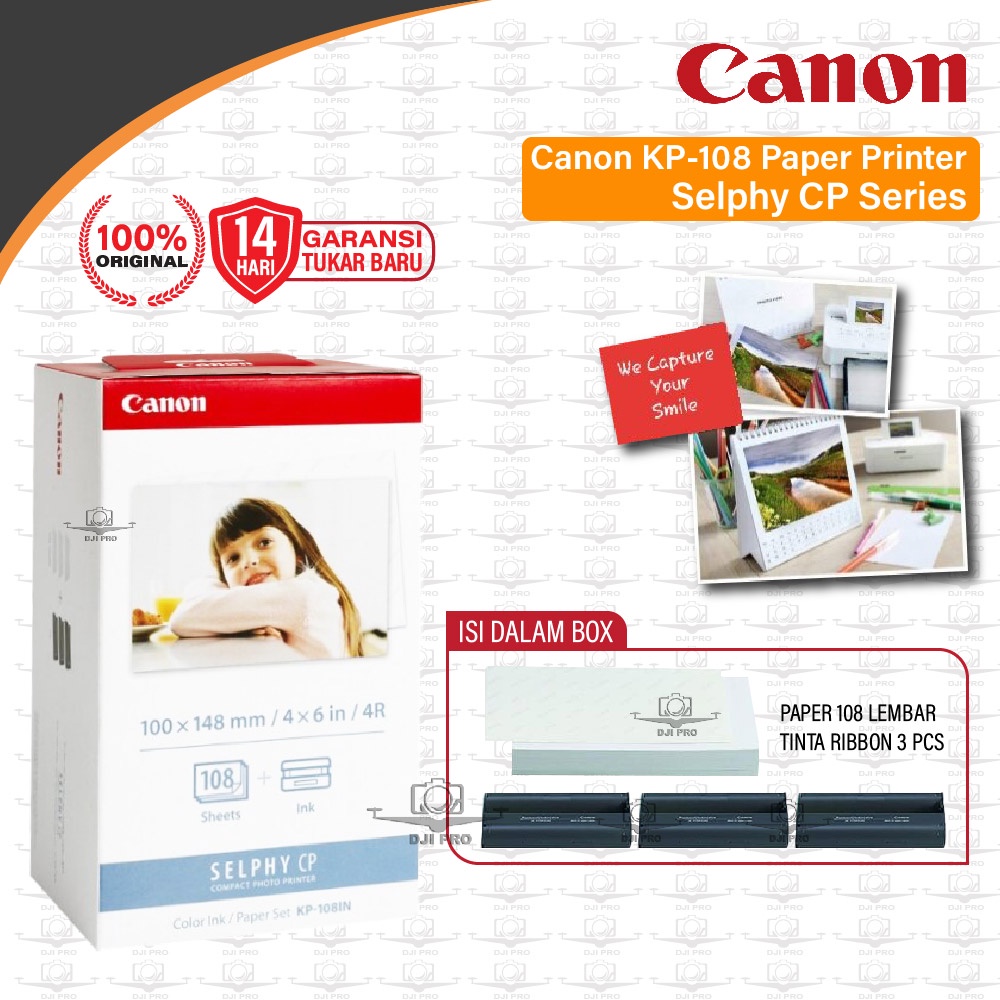Jual Canon KP-108 Paper Printer Selphy CP Series - KP108 - RP108 RP 108 | Shopee Indonesia