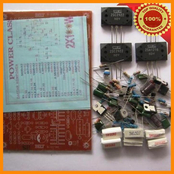Jual (DDS) DIY PCB Power Class A Stereo dan Komponen, Transistor A1216 ...