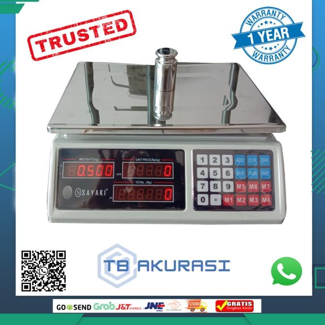 Jual Timbangan digital/timbangan laundry/timbangan buah merk SAYAKI 30 kg | Shopee Indonesia