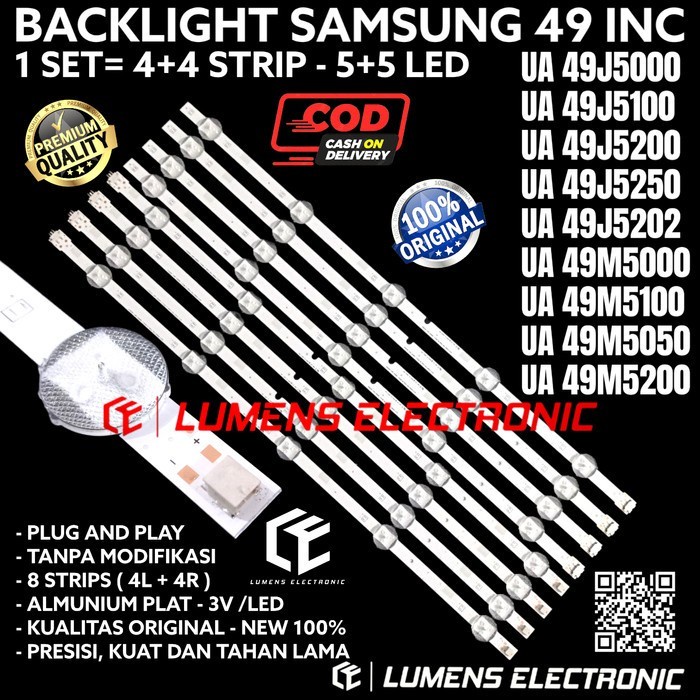 Jual Tgs Backlight Tv Led Samsung 49 Inc Ua49M5000 Ua49M5100 Ua49M5050 Lampu Bl | Shopee Indonesia
