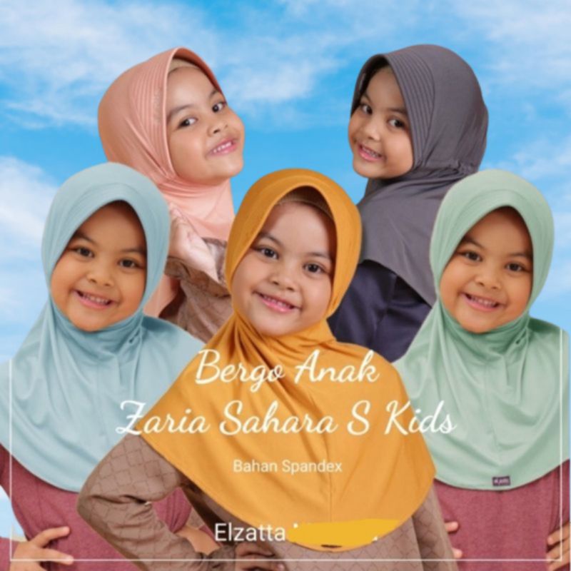 Jual kerudung Anak - Zaria Sahara Kids elzatta | Shopee Indonesia