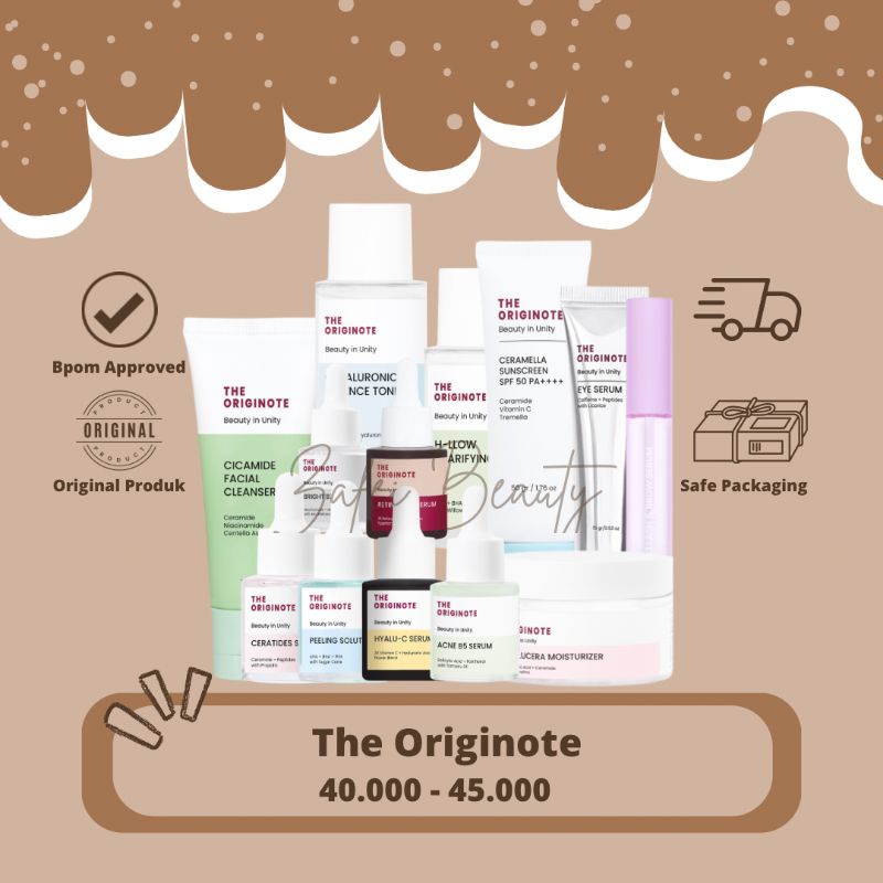 Jual THE ORIGINOTE SERIES - MOISTURIZER ORIGINOTE - SUNSCREEN ORIGINOTE ...