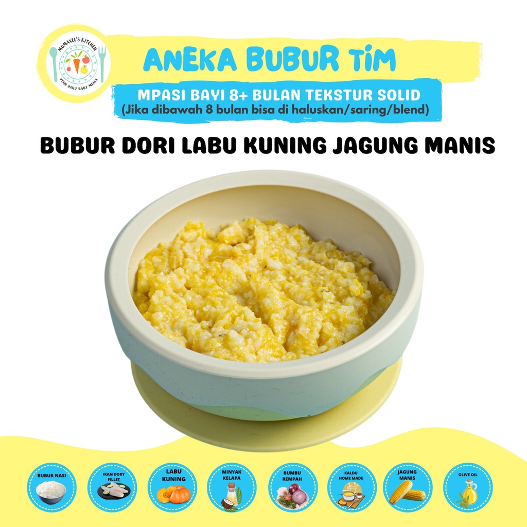 Jual BUBUR DORY LABU KUNING JAGUNG MANIS (MPASI FROZEN) | Shopee Indonesia