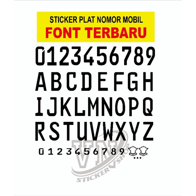 Jual STICKER PLAT NOMOR MOBIL TERBARU SEPASANG | Shopee Indonesia