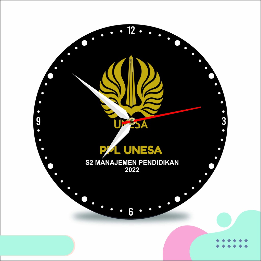 Jual Jam Dinding Custom KKN Jam Dinding PAR Logo Instansi Cinderamata ...