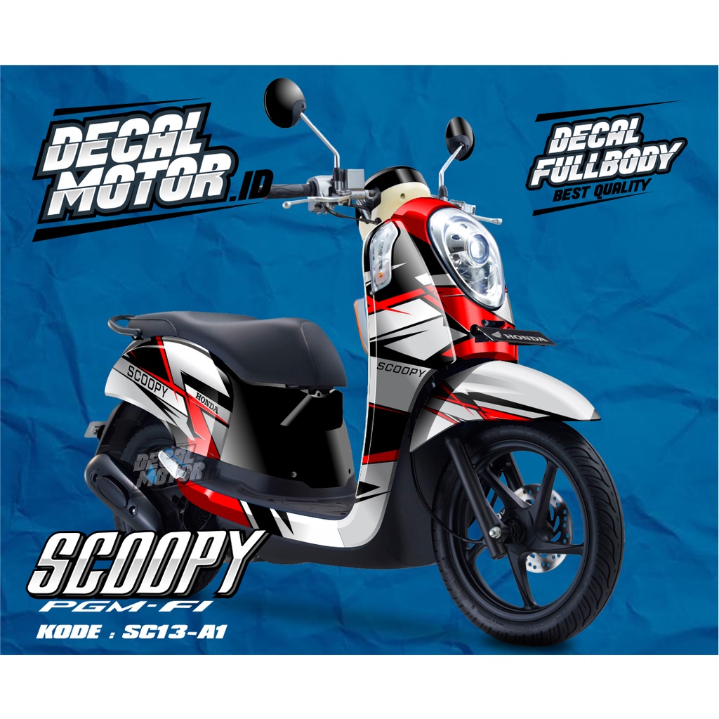 Jual Stiker Decal Scoopy PGM FI Full Blok Fullbody - Dekal Striping ...