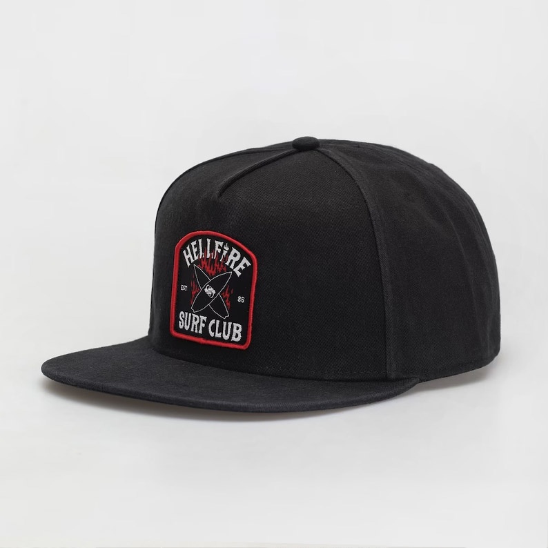 Jual Topi QUIKSILVER X Stranger Things Upside Down 5 Panel Snapback Hat Cap Black ORIGINAL ...