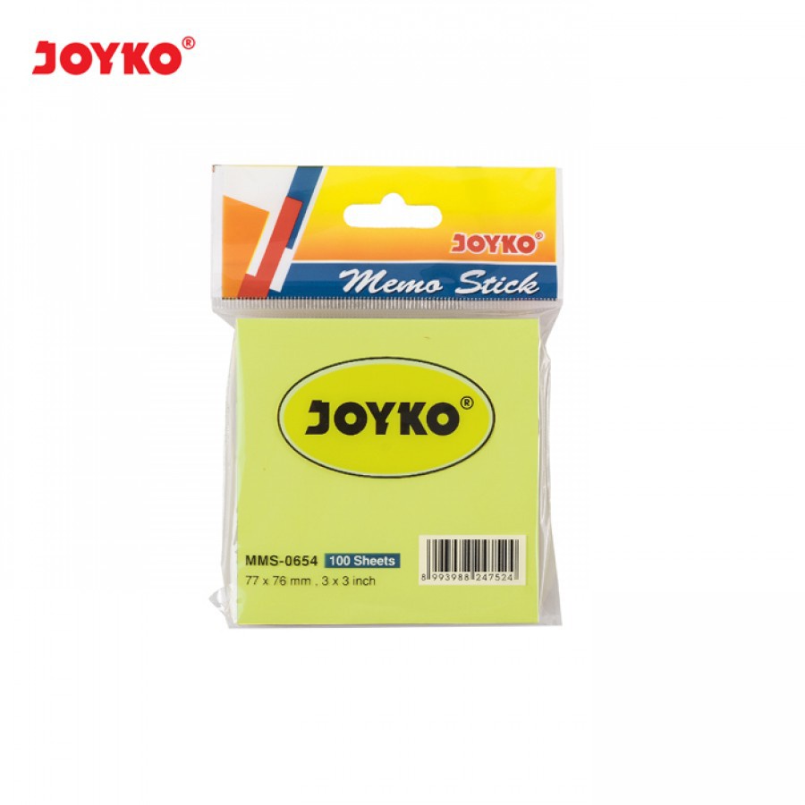 Jual Sticky Notes / Memo Stick Joyko MMS-0654 Warna Tranlucent – pack ...