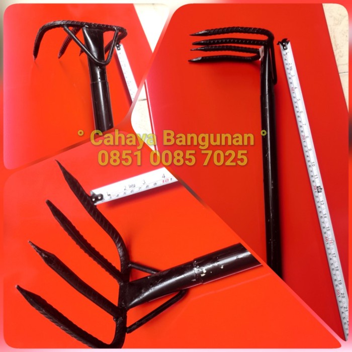 Jual [Ready] Garpu Cangkrang Garukan Serokan Selokan Taman Kebun Got ...