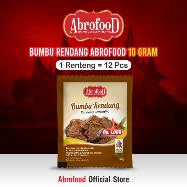 Jual Bumbu Rendang Abrofood 10 gram (Renteng) | Shopee Indonesia