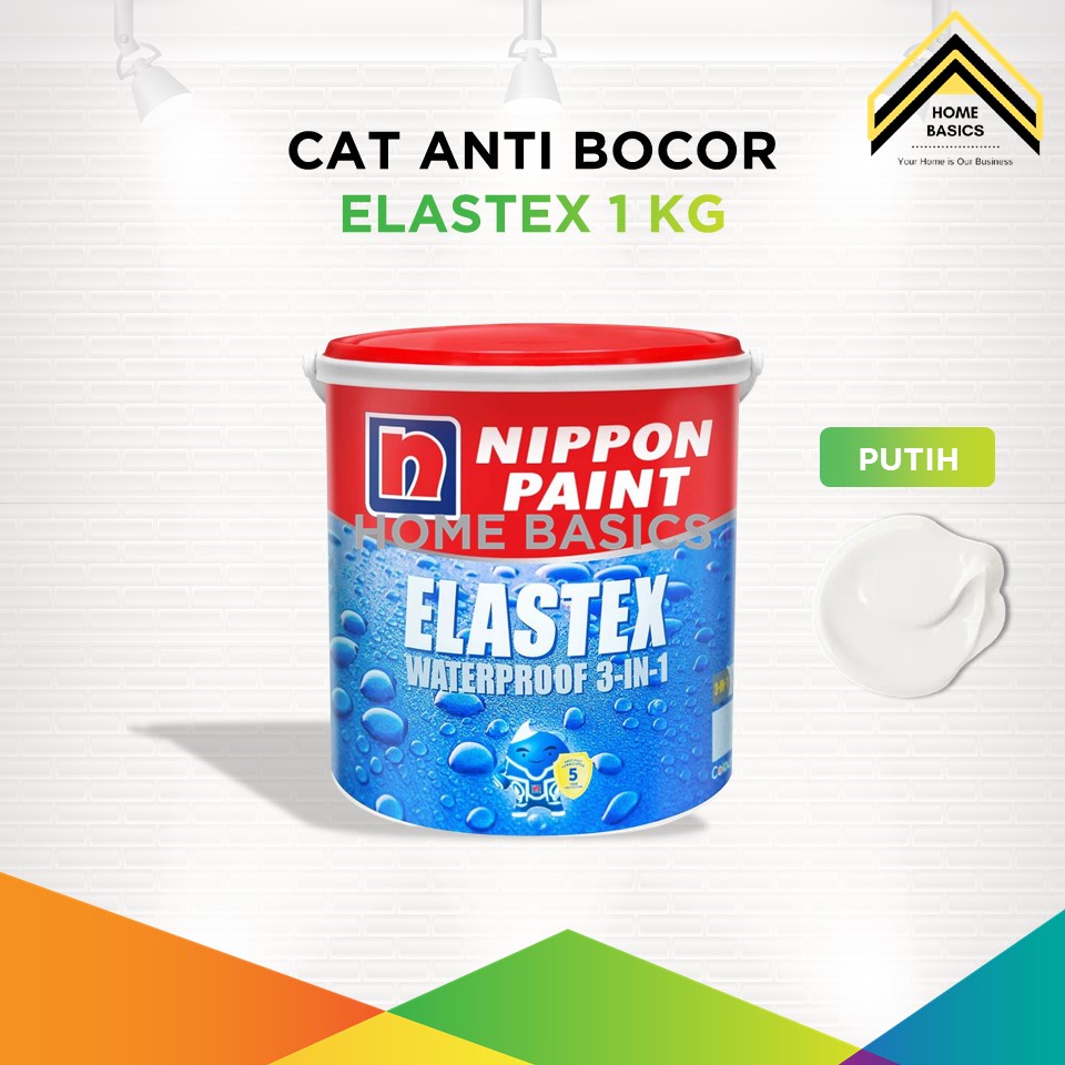 Jual Cat Tembok Anti Bocor Elastex Nippon Paint 1 kg / Cat Waterproof | Shopee Indonesia